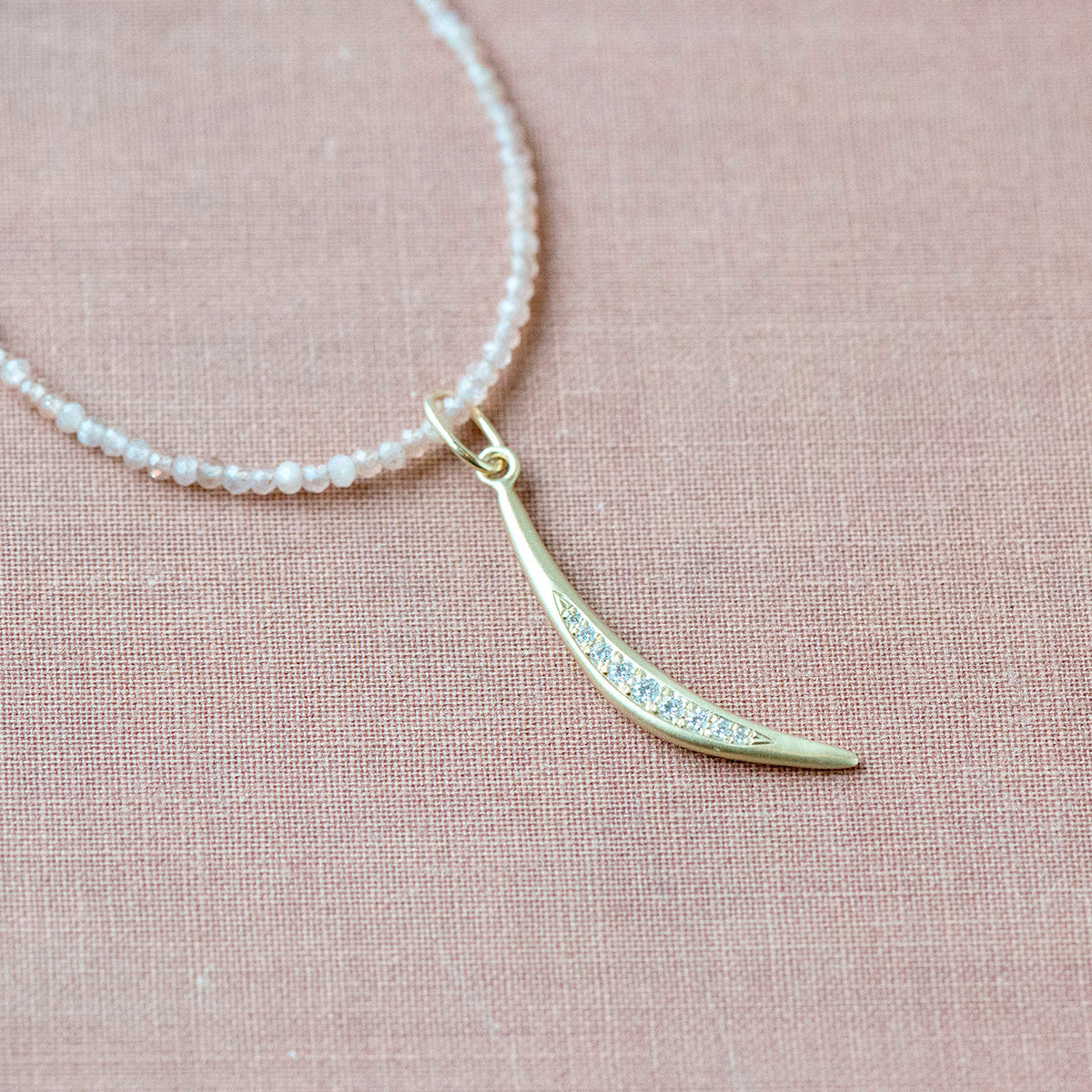 Anne Sportun Crescent Diamond Flow Charm | Shop Alchemy Jewelry Store ...