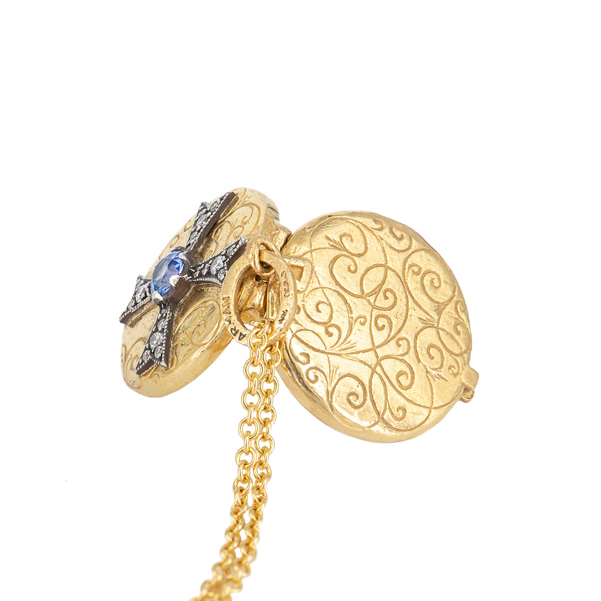 Arman Sarkisyan Sapphire Cross Locket | Alchemy Jeweler
