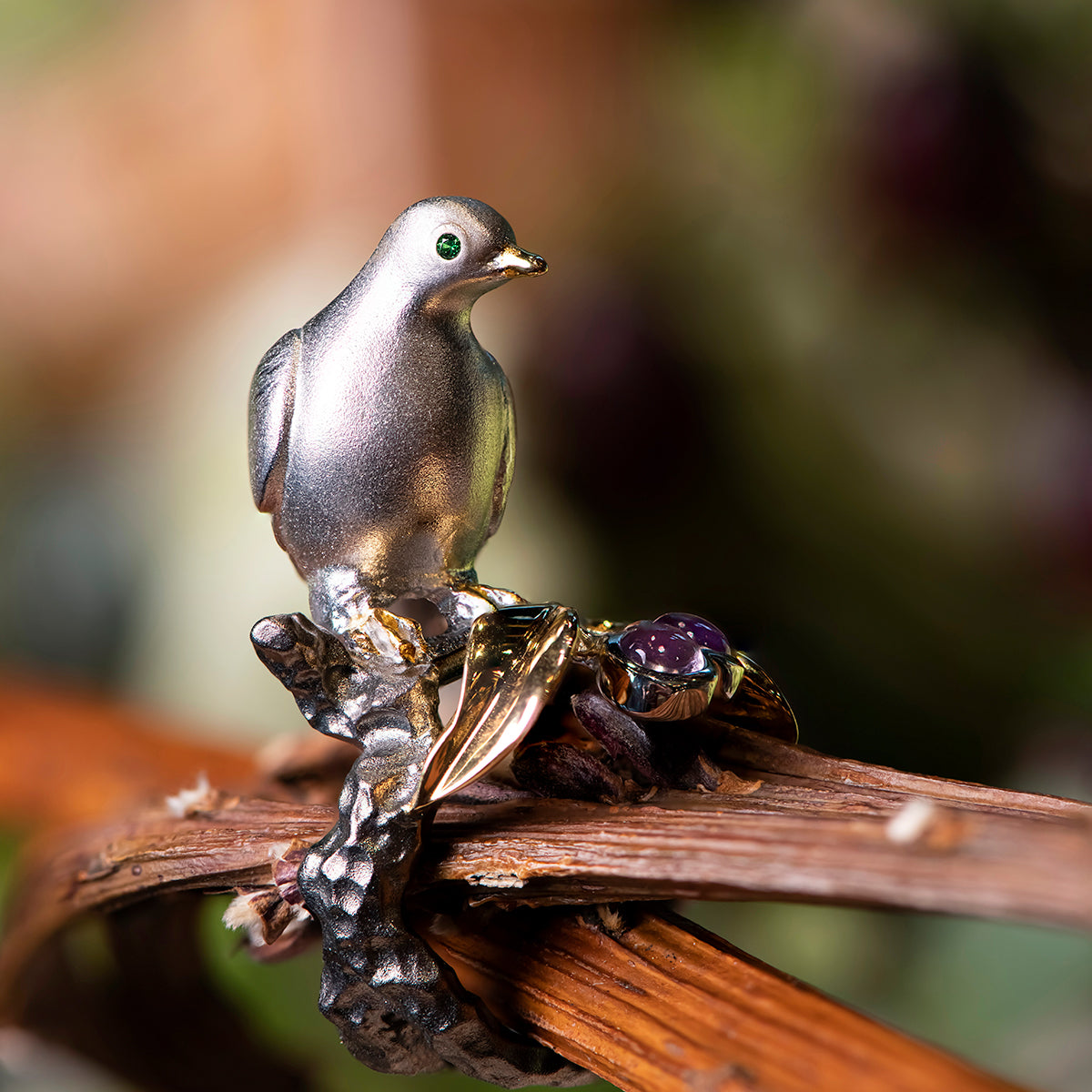 Manya & Roumen Dove On A Plum Ring | Shop Alchemy Jewelry Store ...