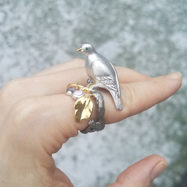 Manya & Roumen Dove On A Plum Ring | Shop Alchemy Jewelry Store ...