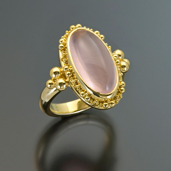 Zaffiro Rose Quartz Ring | Shop Alchemy Jewelry Store Portland Oregon