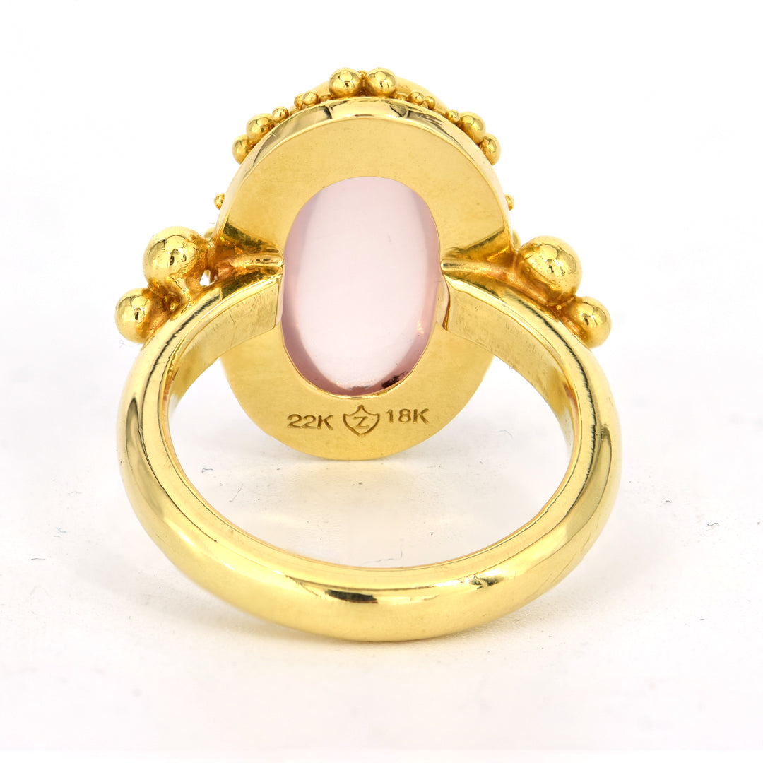 Zaffiro Rose Quartz Ring | Shop Alchemy Jewelry Store Portland Oregon
